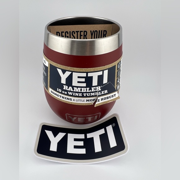 Yeti | Dining | New Yeti Rambler Oz Wine Tumbler Brick Red Retired ...